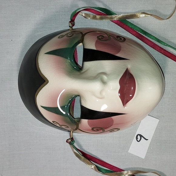 Clay Art Vintage Face Mask | Wall Decor | Vintage Clay Art Hand Painted ...